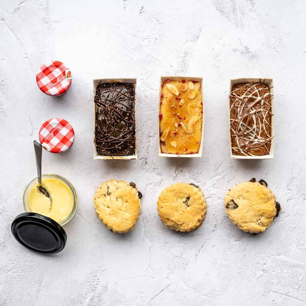 Cake And Scones Gift Box By Positive Bakes | notonthehighstreet.com