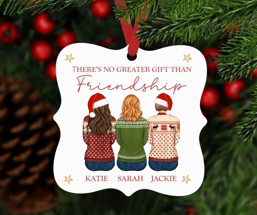 Friendship Christmas Tree Decoration By DoodlecardsBoutique