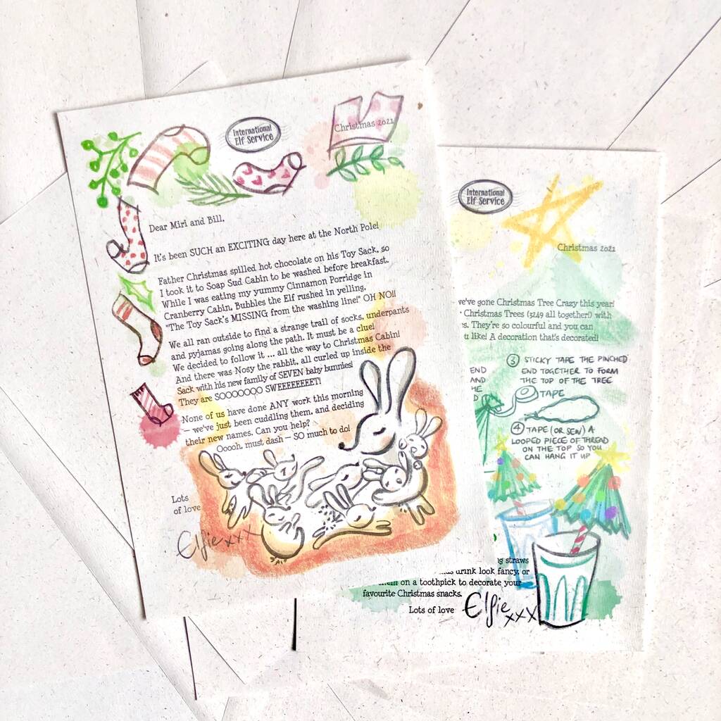 Personalised Christmas Elf Letter Activity Bundle 2022 By International ...