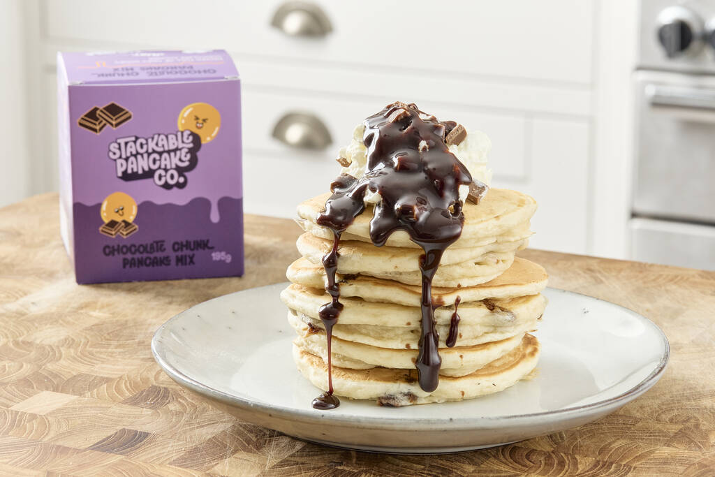 Chocolate Chunk Pancake Mix By The Stackable Pancake Co ...