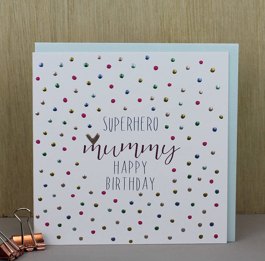 Superhero Mummy Birthday Card By Molly Mae | notonthehighstreet.com