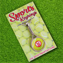 Personalised Tennis Keyring By Frozen Fire | notonthehighstreet.com