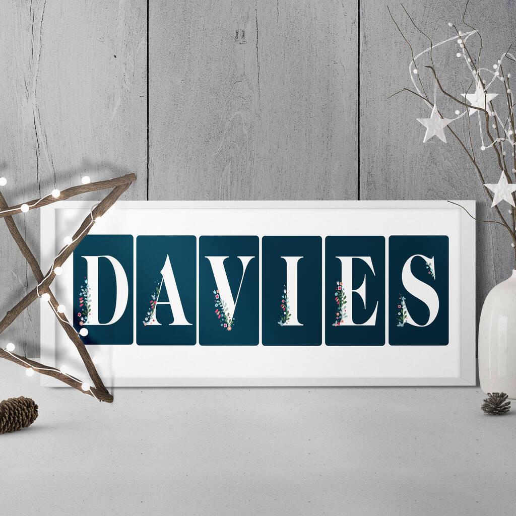 Personalised Surname Or Word Print By Allihopa Notonthehighstreet personalised-surname-or-word-print-by-allihopa-notonthehighstreet