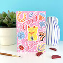 'good Luck' Lucky Cat Greetings Card By Ickaprint | notonthehighstreet.com