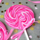 giant raspberry vanilla swirly lollipop by holly's lollies ...