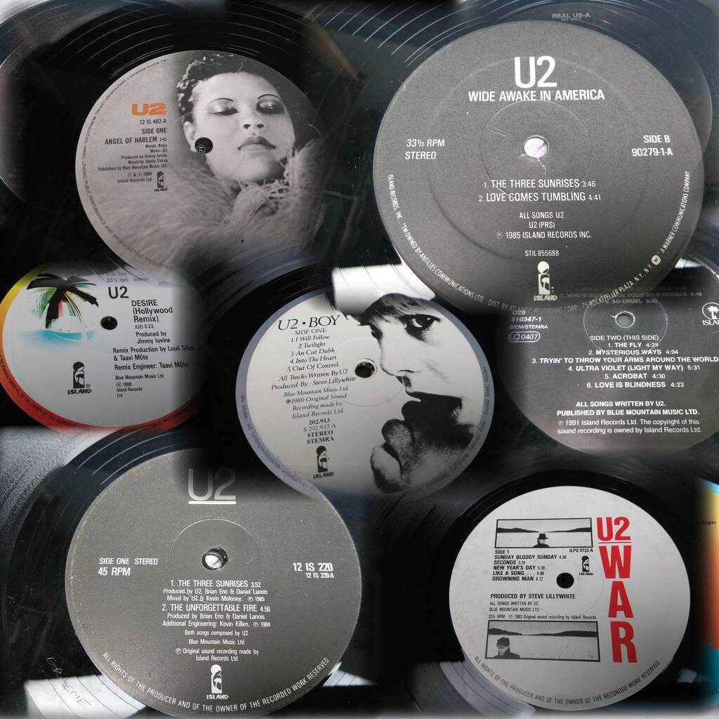 Vinyl Record Bowl Featuring U2 |Coasters | Bookends | Bono | Rock Music ...