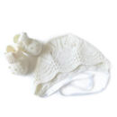 handmade christening hat and booties set by anagibb ...