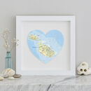 Personalised Malta And Gozo Map Heart Print By Bombus ...