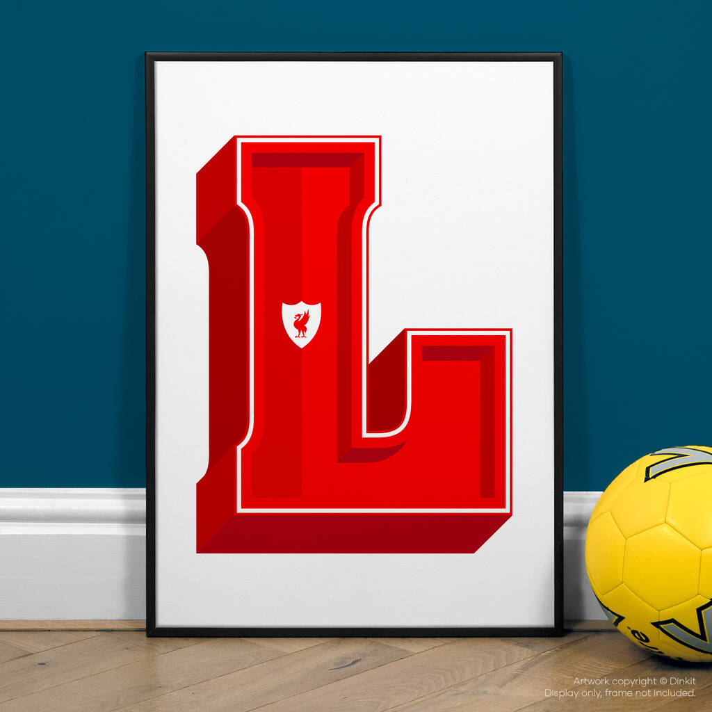 Liverpool Football Typography Prints And Posters By Dinkit ...