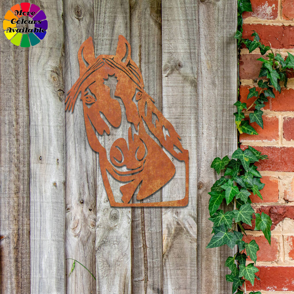 Metal Horse Sculpture Stables Decor Equestrian Art By Duke Craft ...