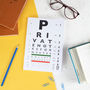 Eyechart Private Notes Notebook By Newton and the Apple ...