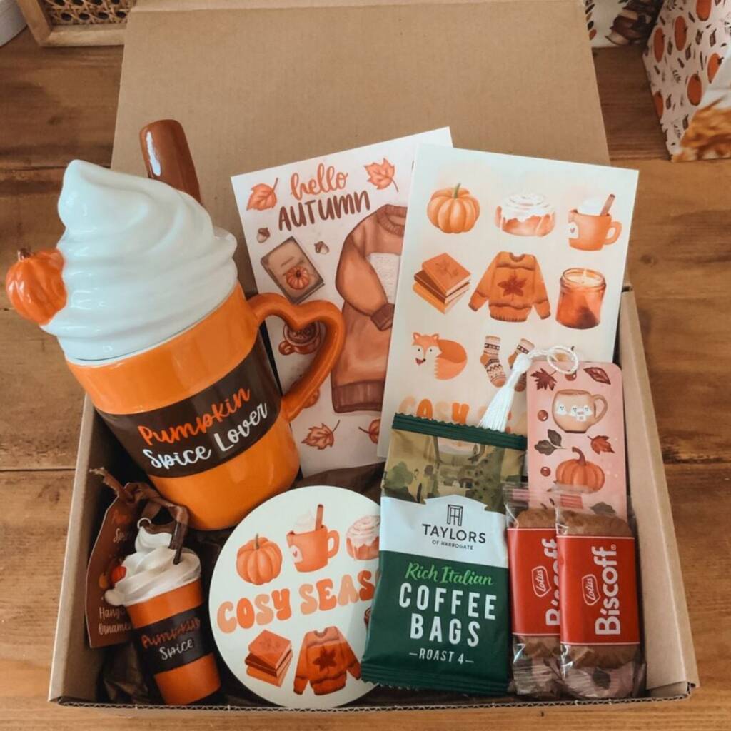 Cosy Autumn Pumpkin Spice Themed Box, Care Package By The Best Of Me ...