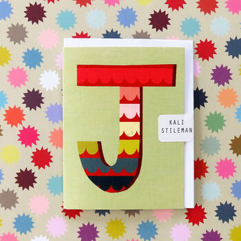 Mini J Alphabet Card By Kali Stileman Publishing