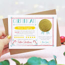Personalised 'nice List' Certificate Card By Joanne Hawker ...