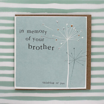 Brother Sympathy Card By Molly Mae | notonthehighstreet.com