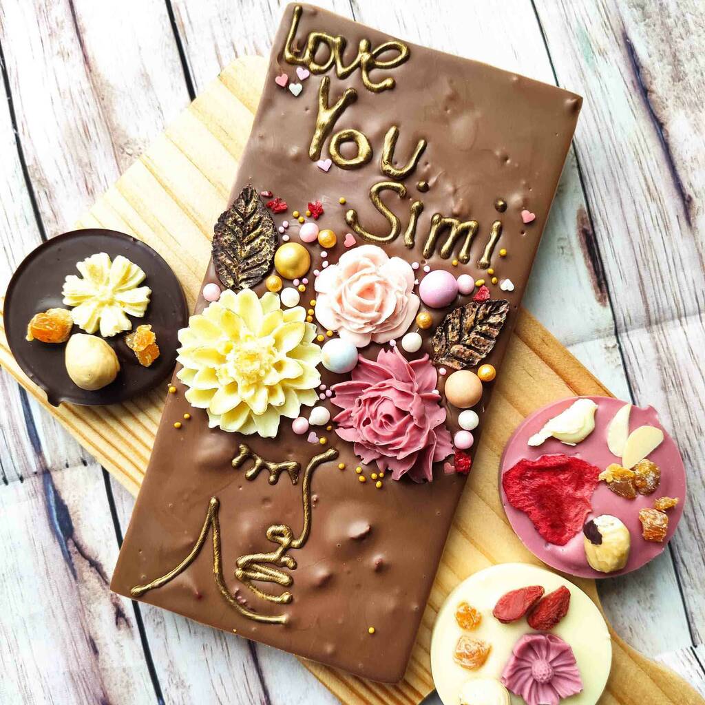 'the Flowers Lady' Designed Artisan Chocolate By The Unique Chocolate ...