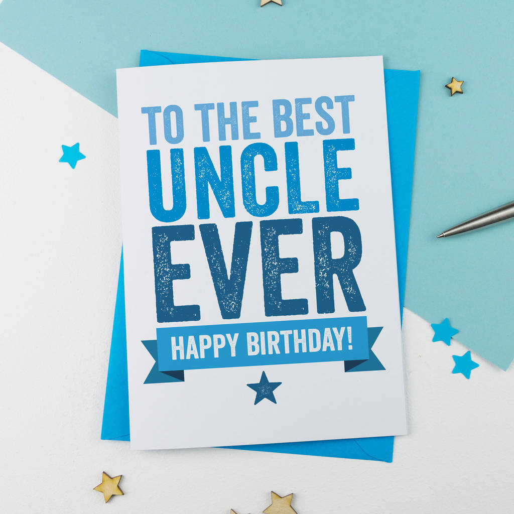 Special Uncle Birthday Greeting Card Second Nature Just To Say Cards