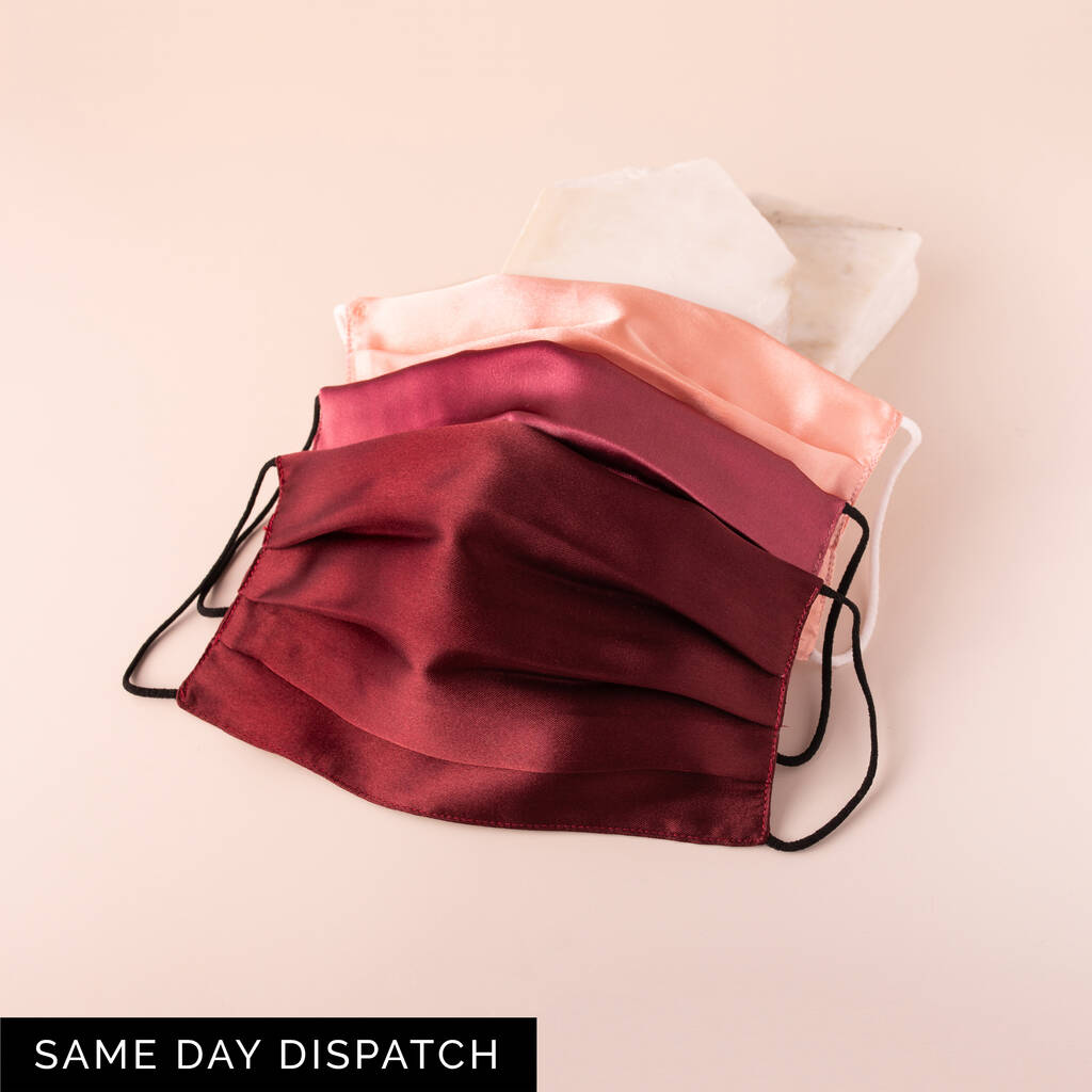 Silk Satin Face Mask By Linea Masks | notonthehighstreet.com