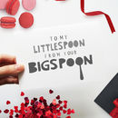cute valentines day little spoon card by yellow lemming ...