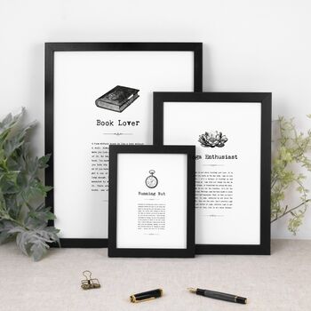 Book Lover Gift Unframed Print With Bookish Quotes By Coulson Macleod ...