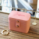 Personalised Mini Travel Ring Box By Lisa Angel | notonthehighstreet.com