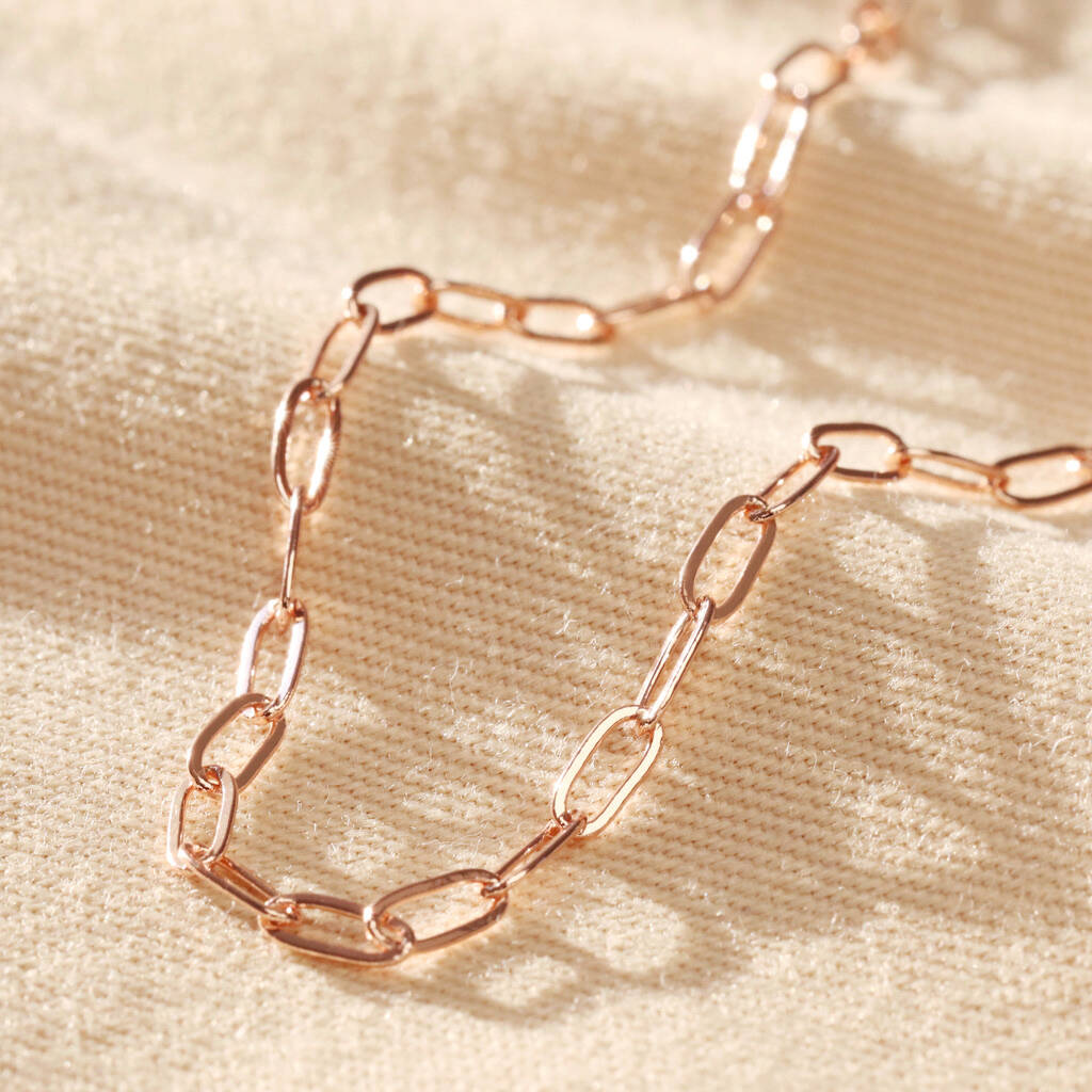 Rectangle Chain Necklace By Lisa Angel | notonthehighstreet.com