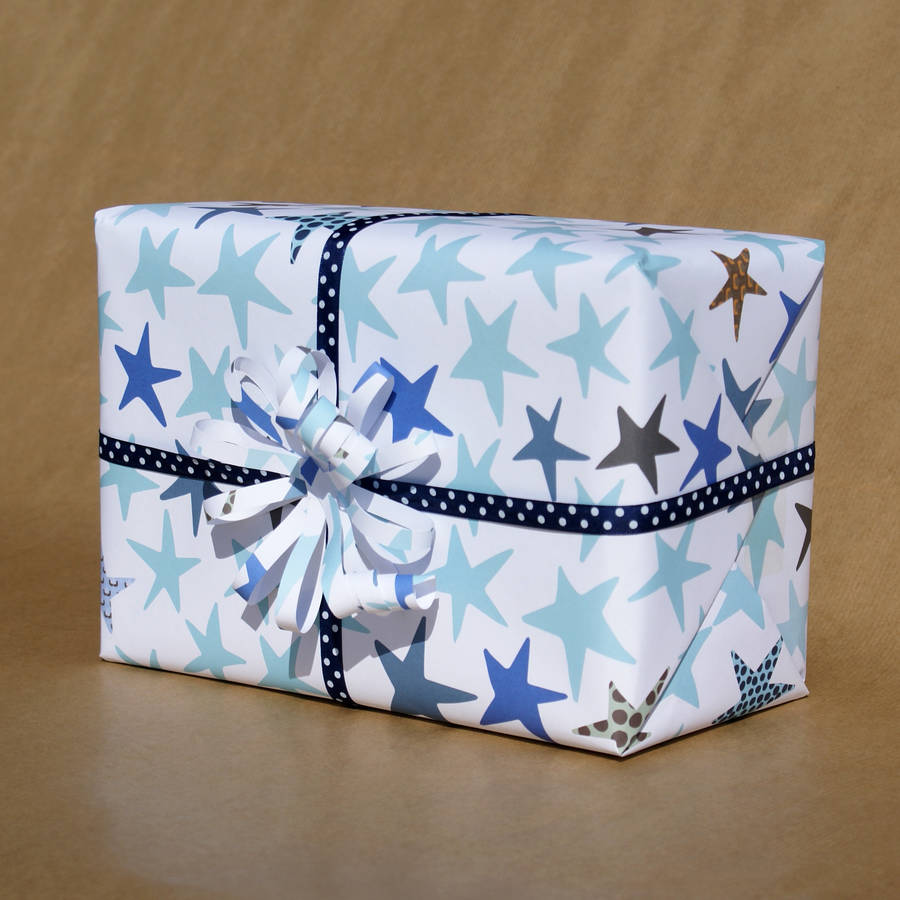 birthday wrapping paper and tag set for boys by molly mae ...