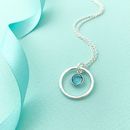 Personalised March Birthstone Necklace By Sophie Jones Jewellery ...