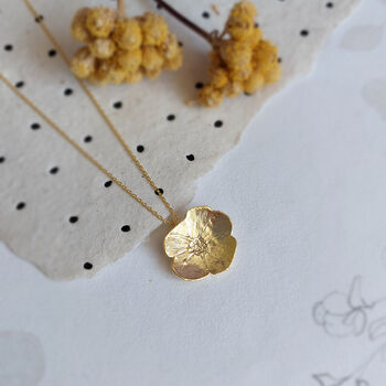 Medium Rose Necklace Sterling Silver By Louisa Russell ...