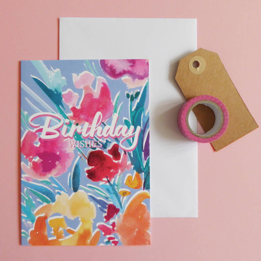 Birthday Wishes Card By Scene In Prints Notonthehighstreet birthday-wishes-card-by-scene-in-prints-notonthehighstreet