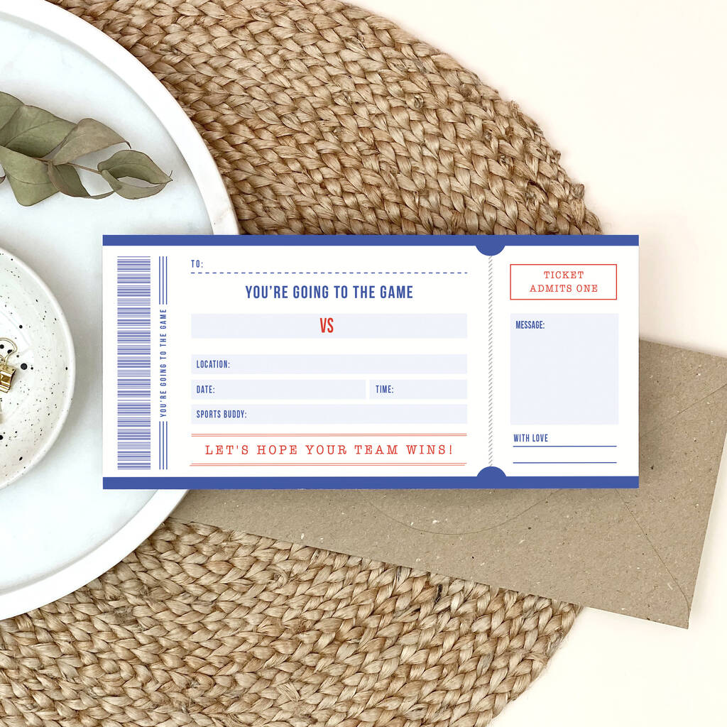 Surprise Game Ticket Announcement Gift By Rodo Creative