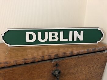 Personalised Town, City Vintage Wooden Road Signs By Craft Heaven ...