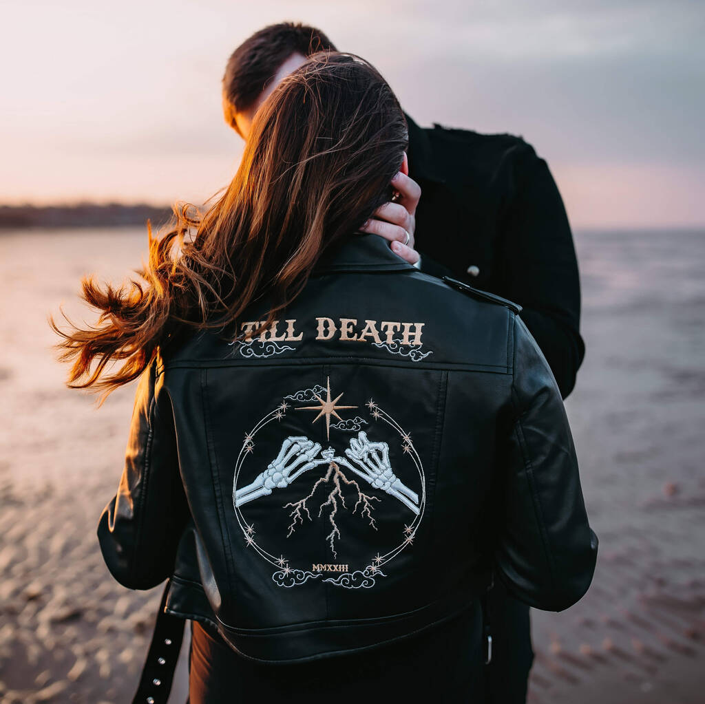 Black Cropped Till Death Gothic Bridal Cover Up By Niamh Designs ...