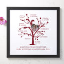 Personalised Ruby Anniversary Photo Family Tree By A Type Of Design ...