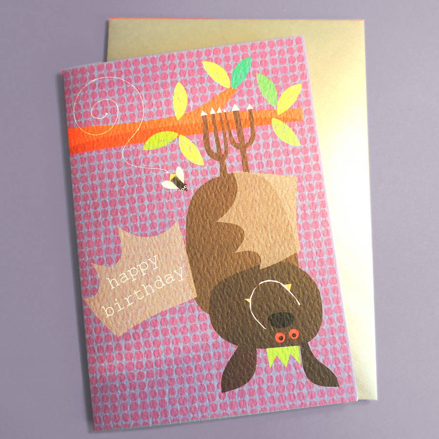 happy birthday bat card by kali stileman publishing ...