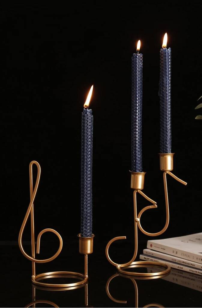 Two Arms Metal Candlestick Taper Candle Holder Stand By Momentum