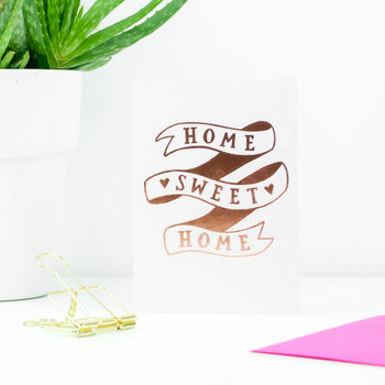 'home sweet home' greetings card by sadler jones | notonthehighstreet.com
