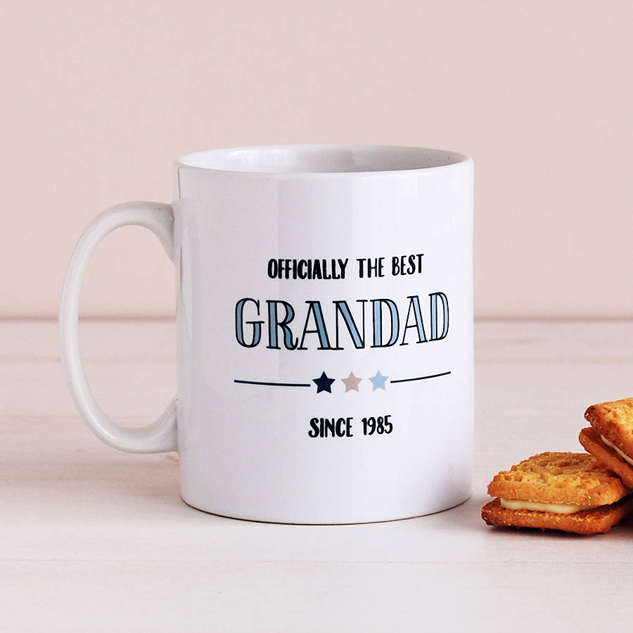 Officially The Best Dad / Grandad, Personalised Mug By Cloud 9 Design ...