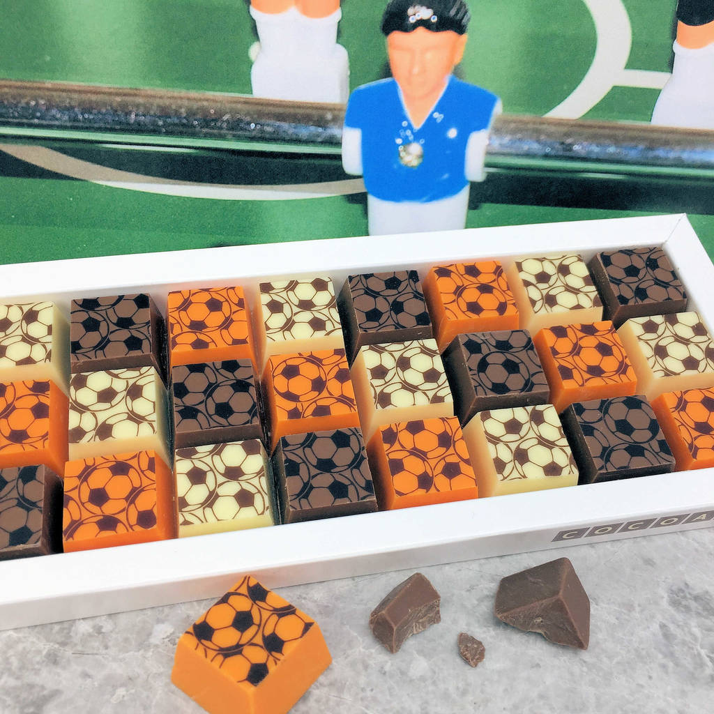 Father's Day Football Chocolate Gift Box By Cocoapod Chocolates ...