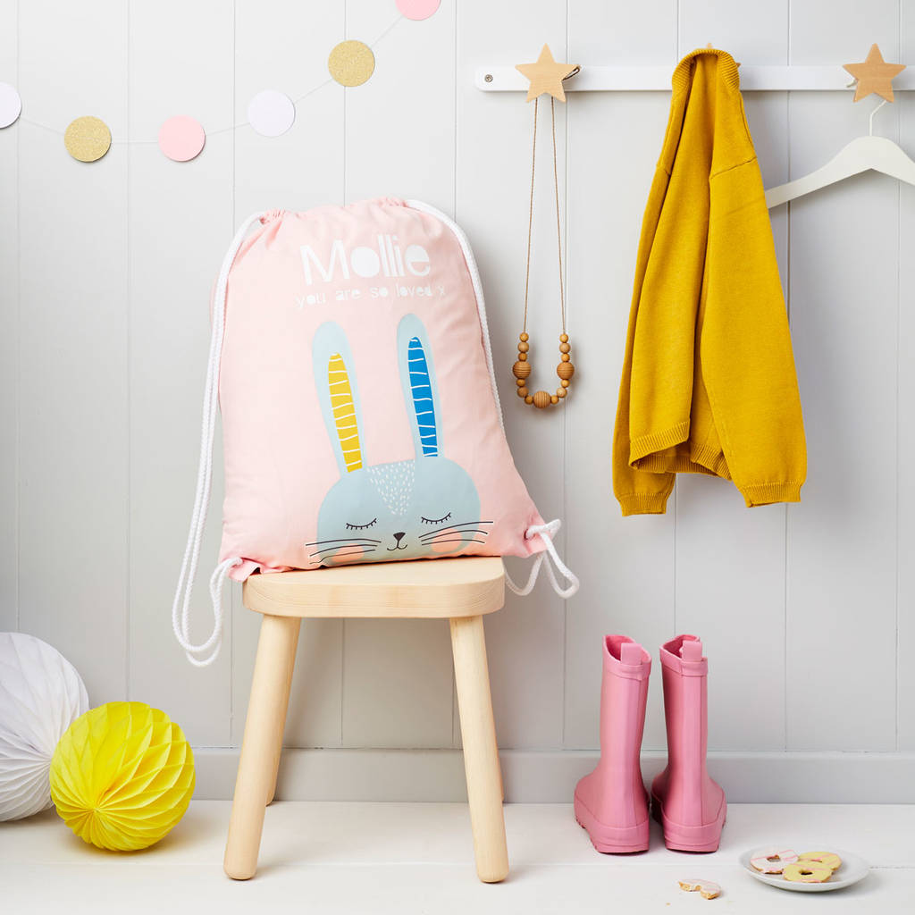 Children's Personalised Rabbit Kit Bag By TillieMint ...