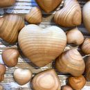 Smooth Cherry Tree Wooden Heart By Nest | notonthehighstreet.com