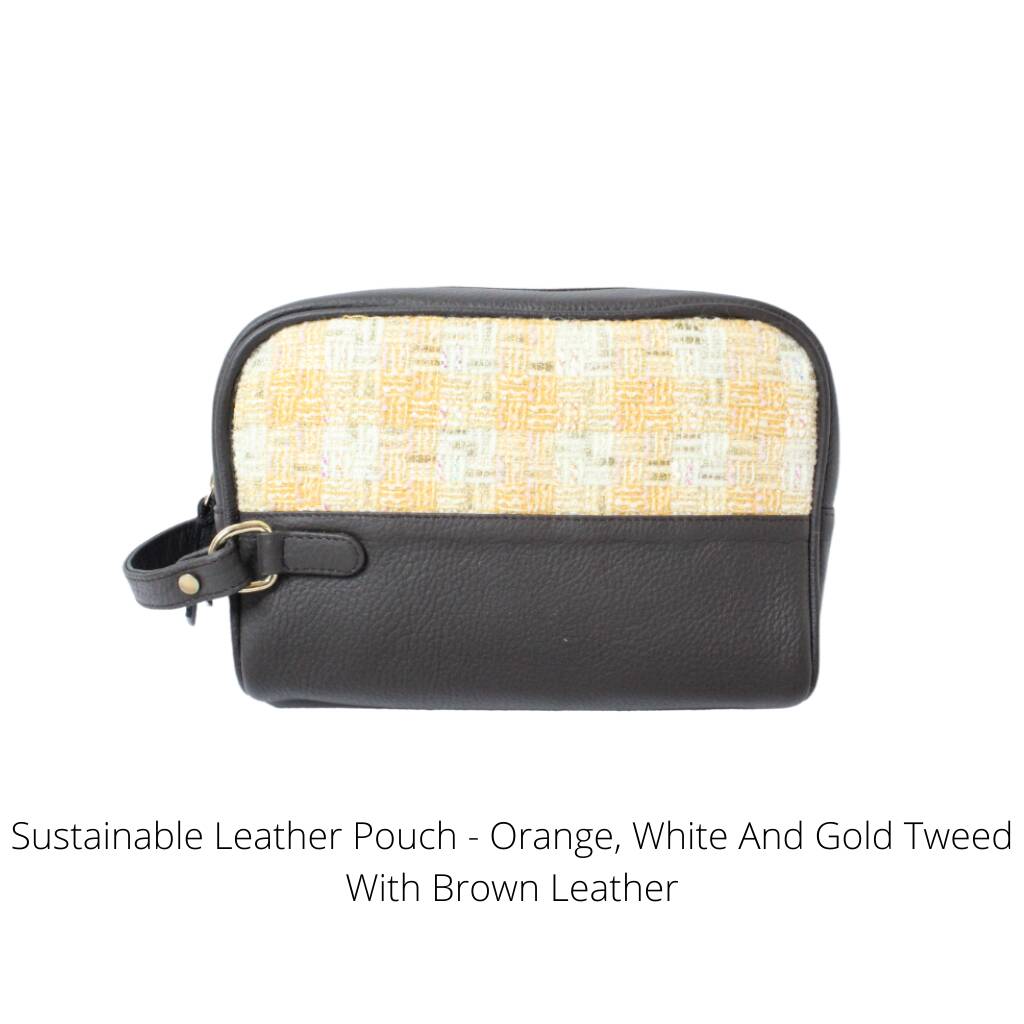 Sustainable Leather Pouch Rectangle By KAPDAA - The Offcut Company
