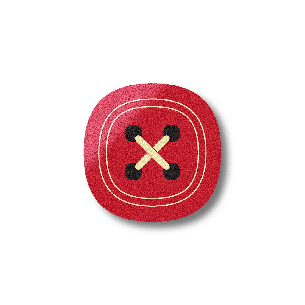 button fridge magnet by beyond the fridge | notonthehighstreet.com