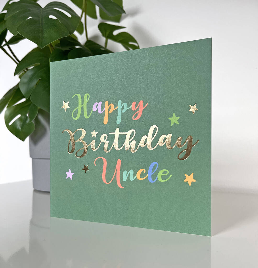 Superstar Uncle Birthday Card By Michelle Fiedler Design ...