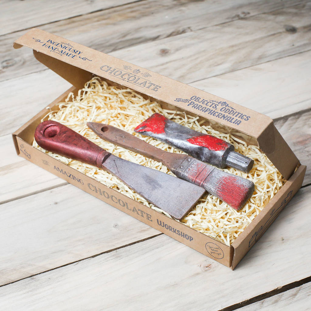 Chocolate Paintbrush, Paint Tube And Scraper Gift Box By The Amazing ...