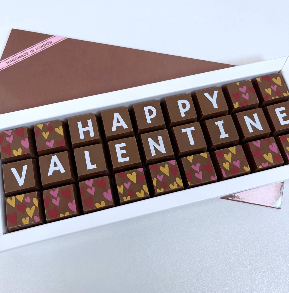 Happy Valentine Chocolate Gift Box By Cocoapod Chocolates ...