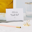 Be My Flower Girl Foiled Secret Message Card By Martha Brook ...