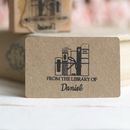 Personalised 'from The Library Of' Rubber Stamp By Pretty Rubber Stamps ...
