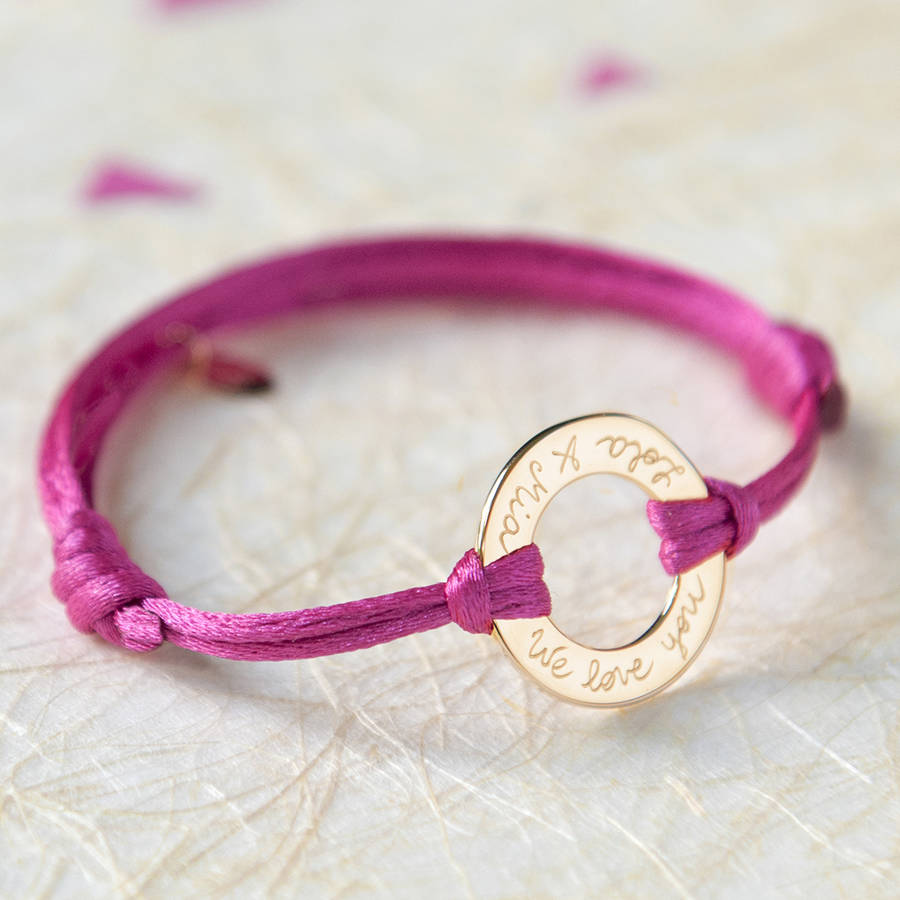 personalised eternity bracelet by merci maman | notonthehighstreet.com