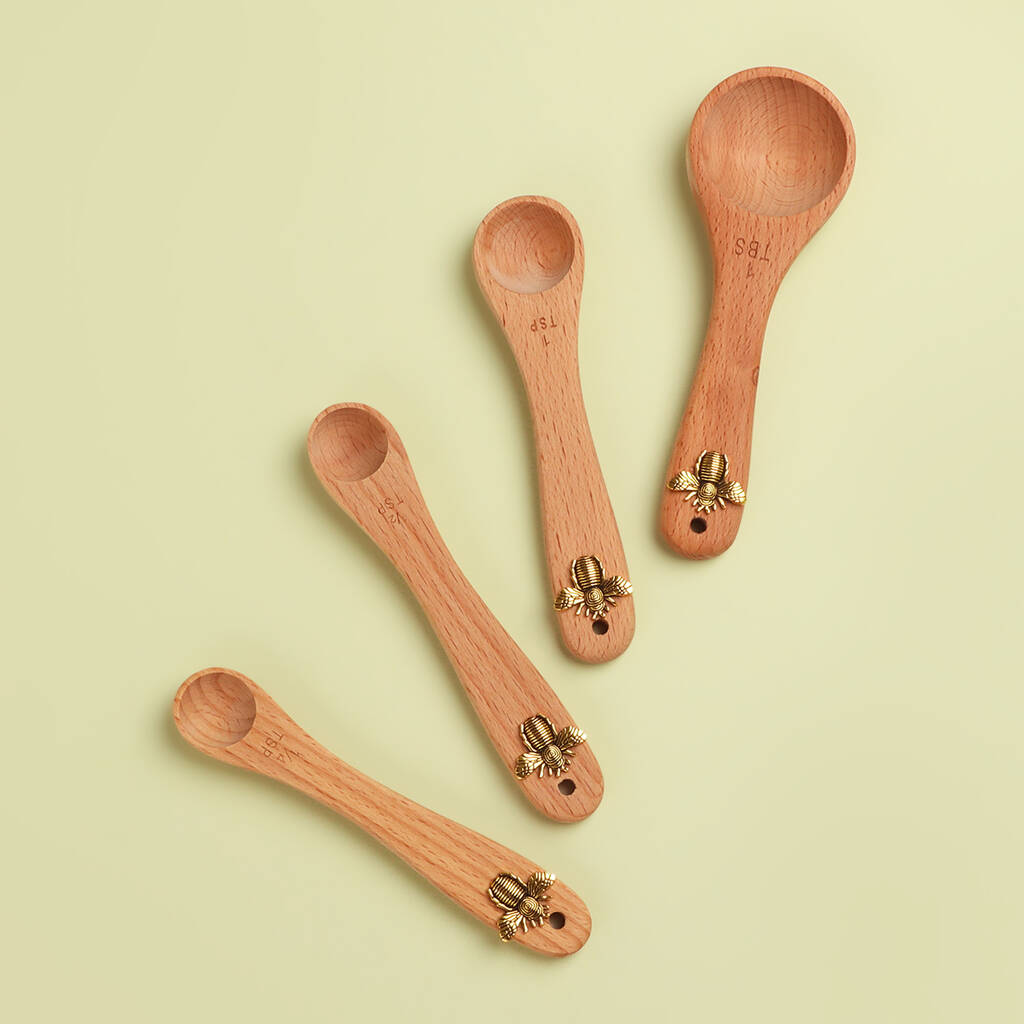 G Decor Set Of Four Bee Measuring Spoons By G Decor ...